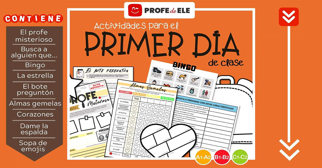 Actividades para el Primer día de Clases - Guía clasificada por grados