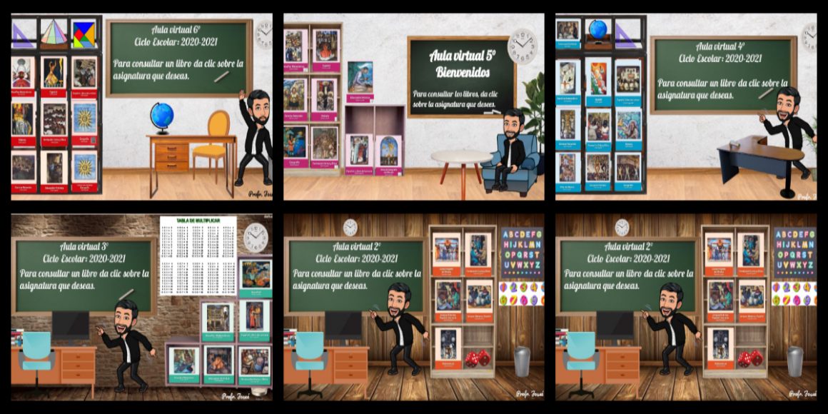 Plantillas de Aulas Virtuales para todos los grados: 1º 2º 3º 4º 5º 6º ...