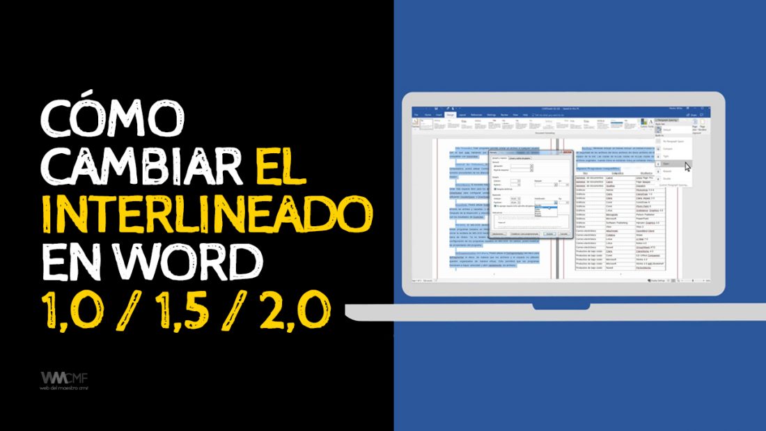 Cómo cambiar el interlineado en Microsoft Word a 1,0 - 1,5 - 2,0 - 2025