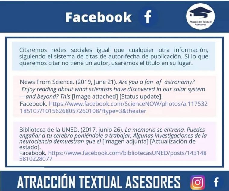 Cómo se citan las redes sociales según APA 7ma. edición - 2025