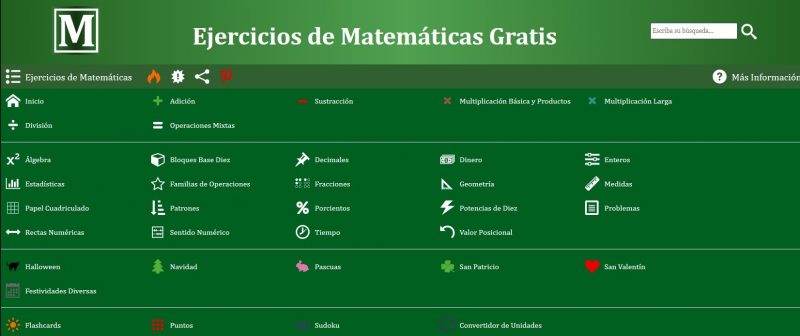 30 mil hojas gratis de ejercicios de matemáticas que abarca casi todos ...