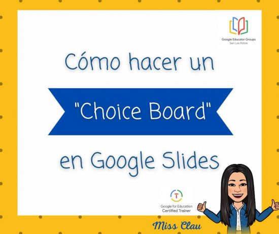 Cómo hacer un "choice boards" o "tableros de opciones" en Google Slides ...