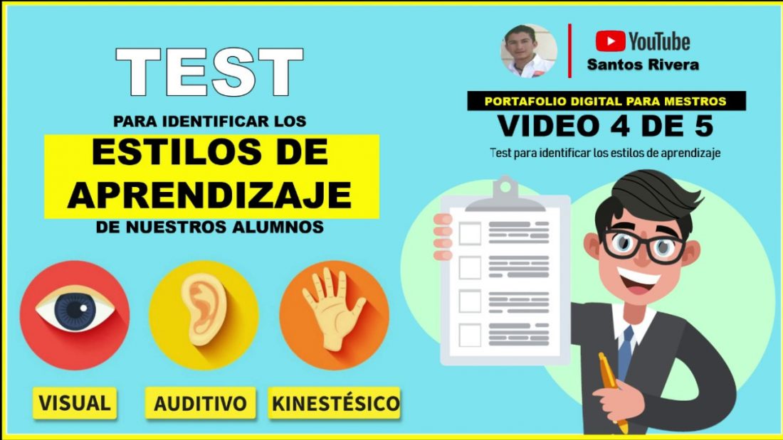Excelente diagnóstico animado para identificar “Estilos de aprendizaje”