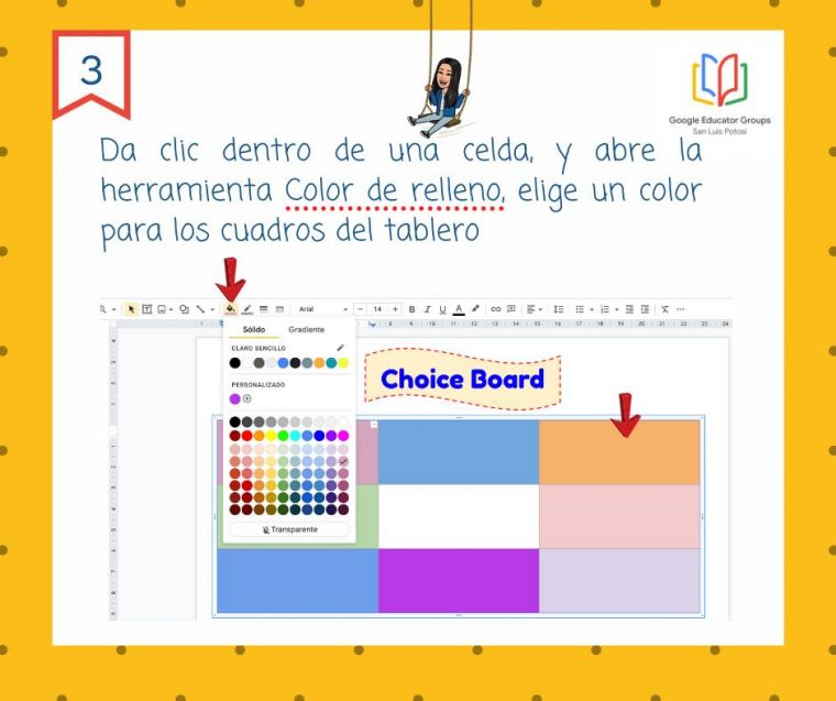 Cómo hacer un "choice boards" o "tableros de opciones" en Google Slides ...