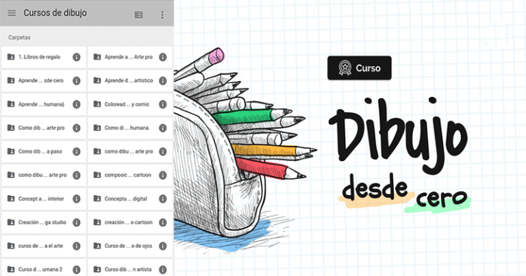 32 cursos de dibujo en Google Drive +35 Libros de Dibujo [PDF] - 2025